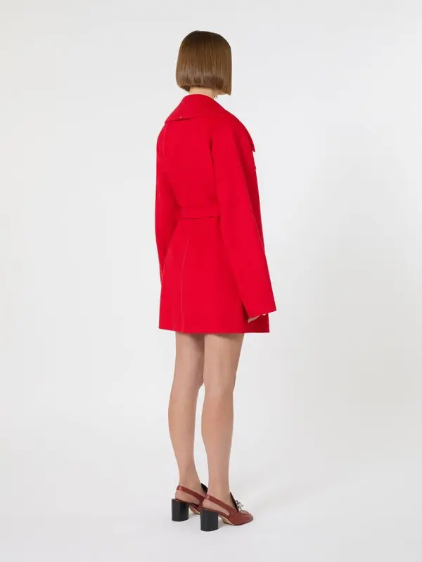 Max Mara Short Wool Coat - Red