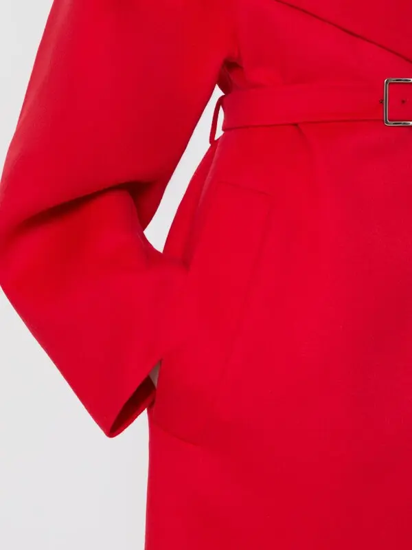 Max Mara Short Wool Coat - Red