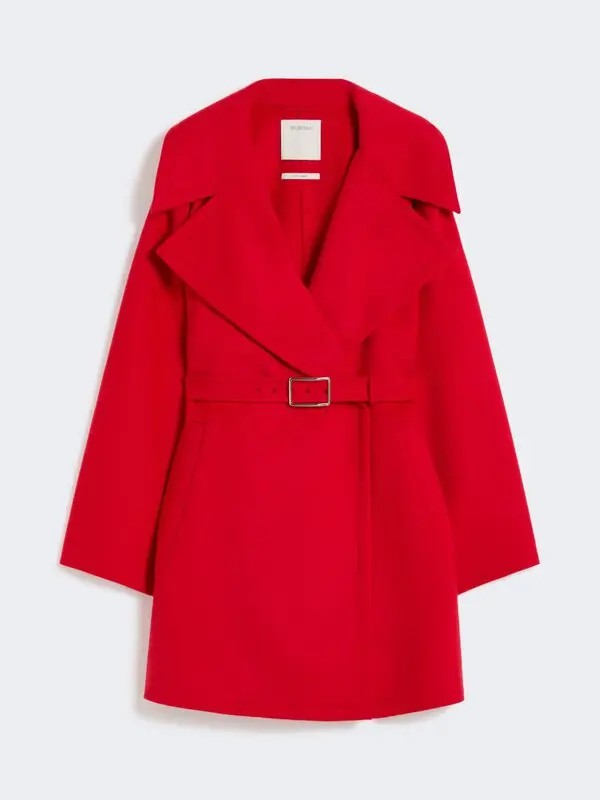 Max Mara Short Wool Coat - Red