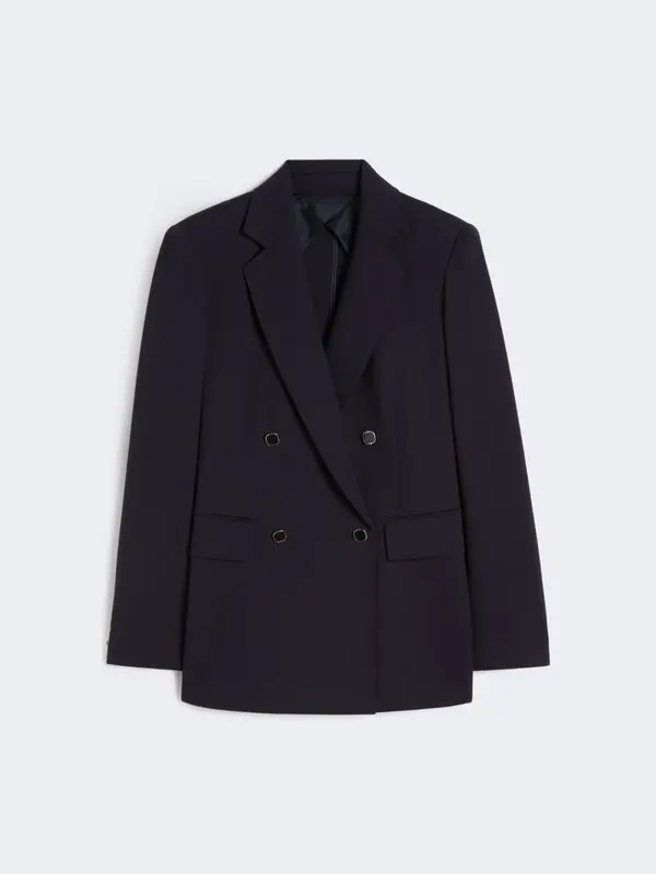 Max Mara Milano-knit Double-breasted Jersey Blazer