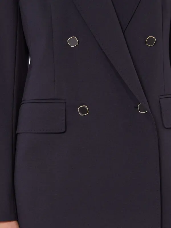 Max Mara Milano-knit Double-breasted Jersey Blazer