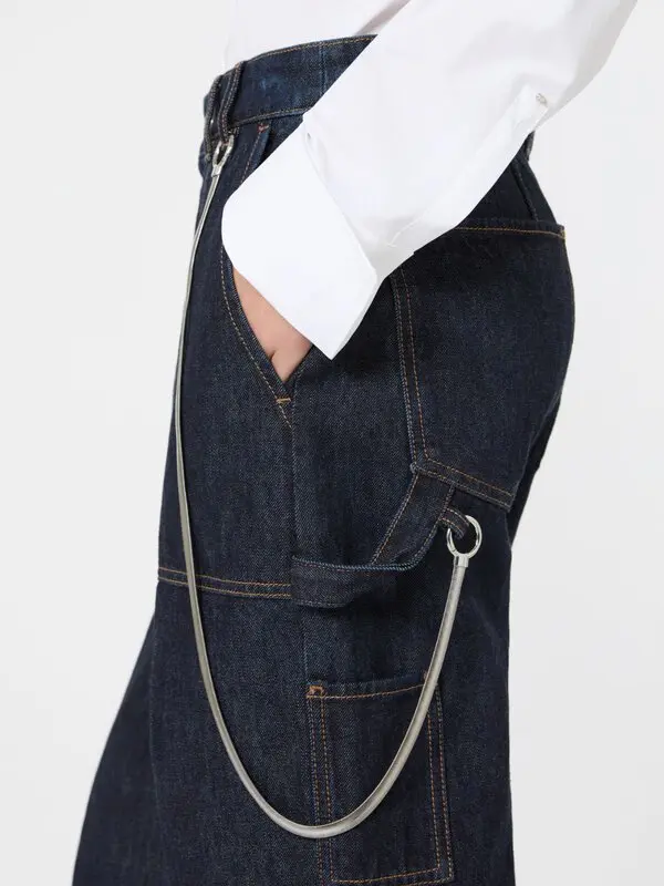 Max Mara Denim Jeans With Maxi Turn-up