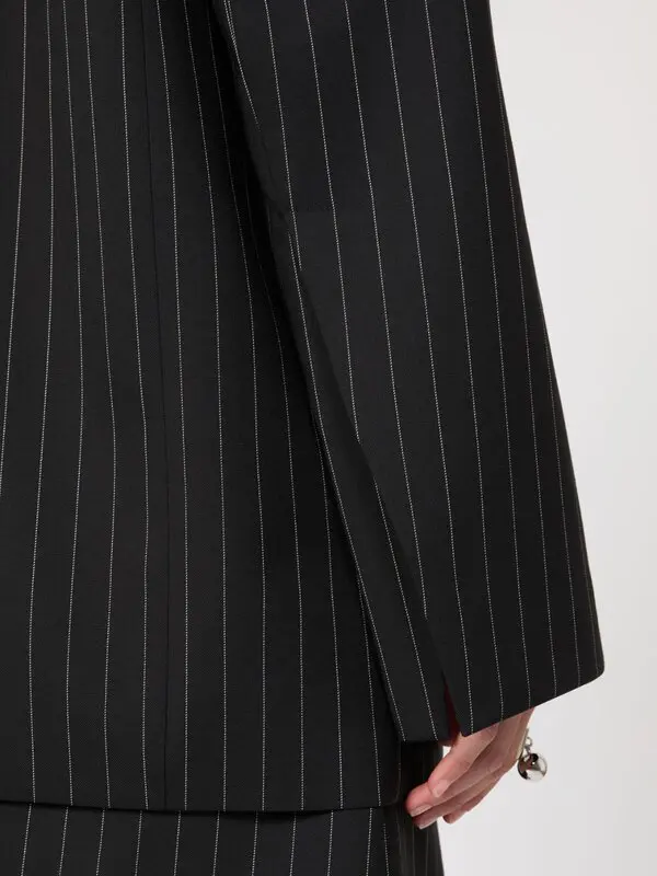 Max Mara Pinstripe Gabardine Blazer