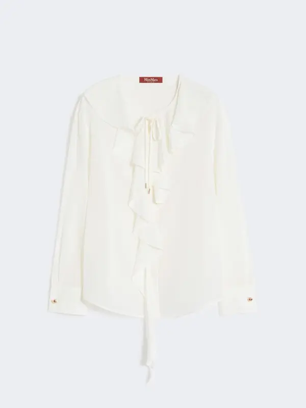 Max Mara Ruffled Blouse - Silk