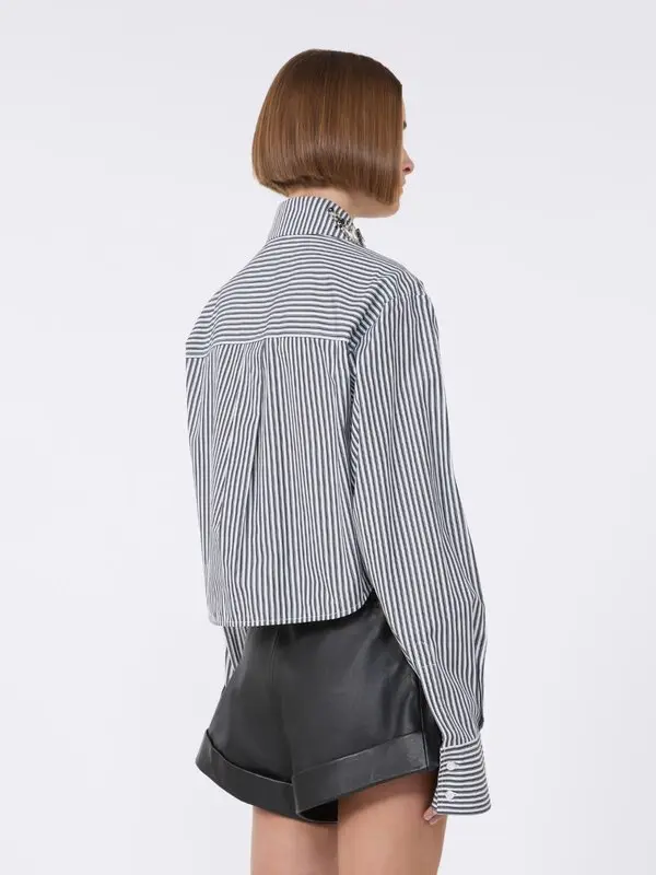 Max Mara Striped Poplin Shirt