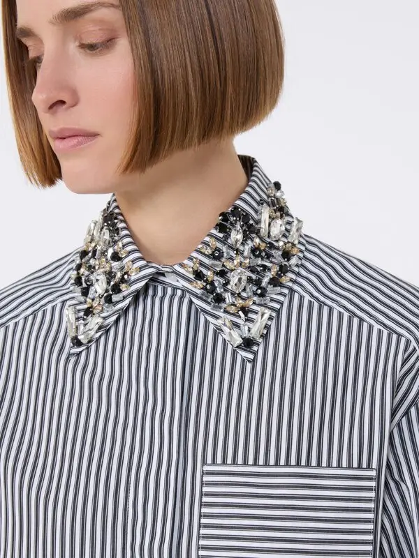 Max Mara Striped Poplin Shirt