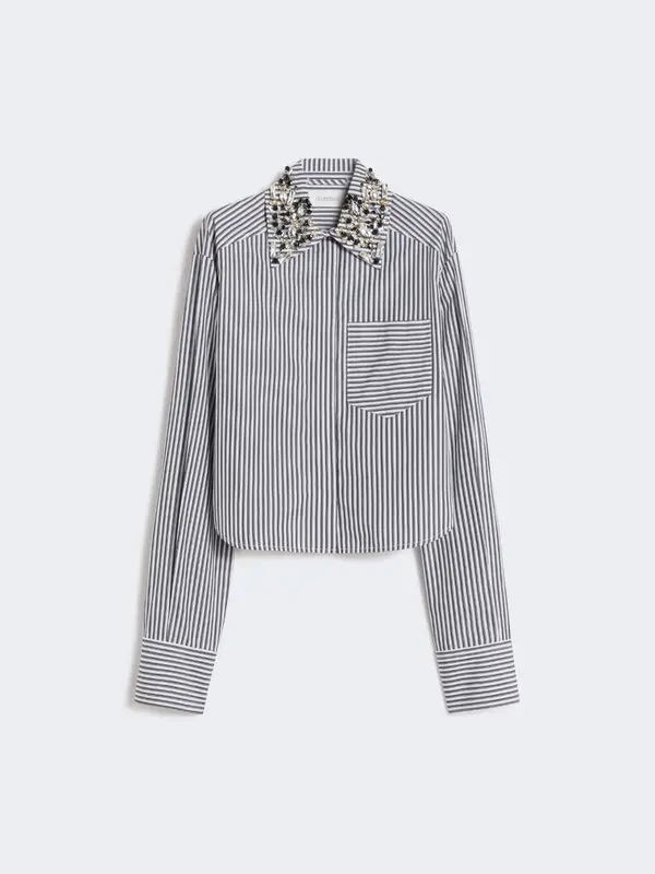 Max Mara Striped Poplin Shirt