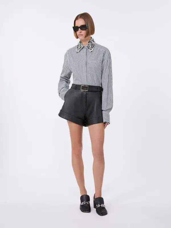 Max Mara Striped Poplin Shirt