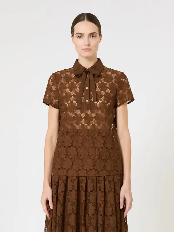 Max Mara Lace Polo T-shirt