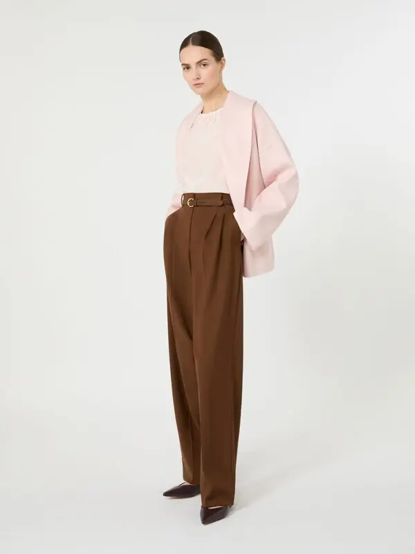 Max Mara Silk Crew-neck Blouse - Pink