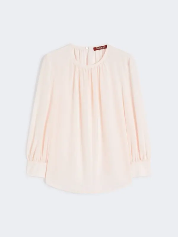 Max Mara Silk Crew-neck Blouse - Pink