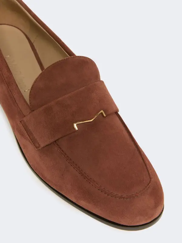 Max Mara Suede Moccasins