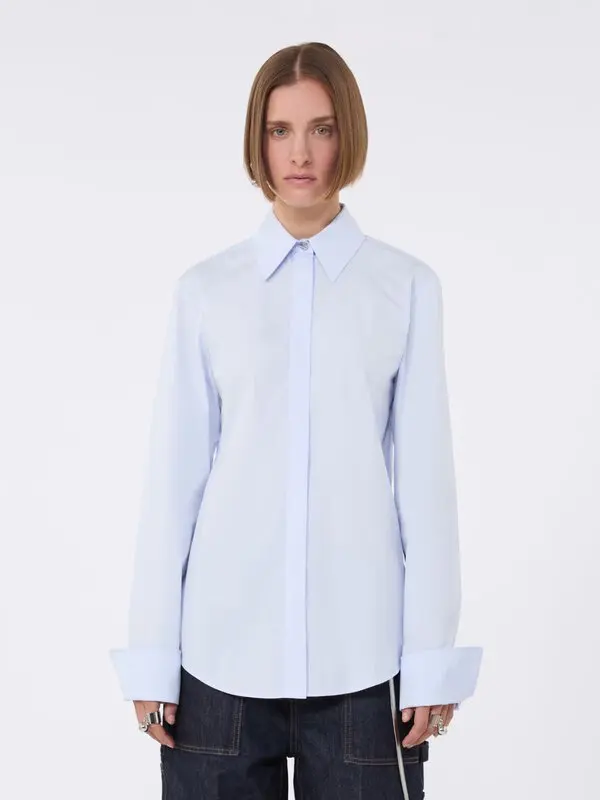 Max Mara Cotton Poplin Shirt - Avio