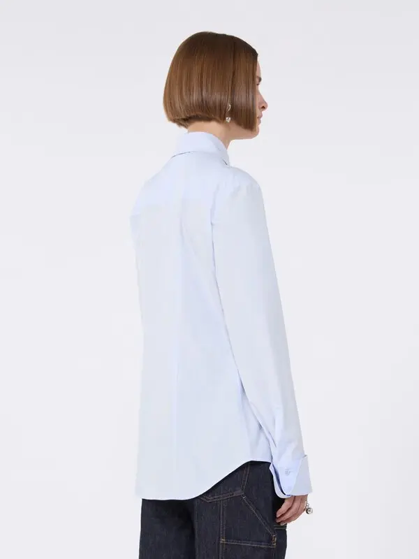 Max Mara Cotton Poplin Shirt - Avio