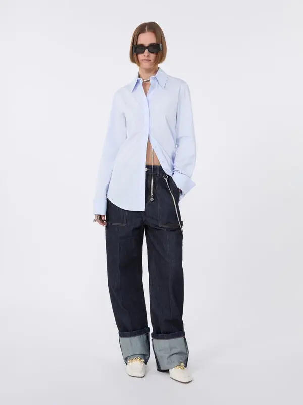 Max Mara Cotton Poplin Shirt - Avio