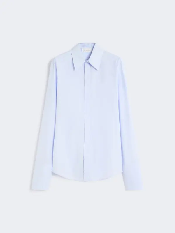 Max Mara Cotton Poplin Shirt - Avio