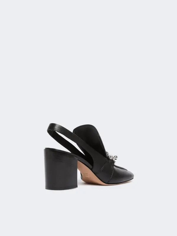 Max Mara Nappa Leather Slingbacks