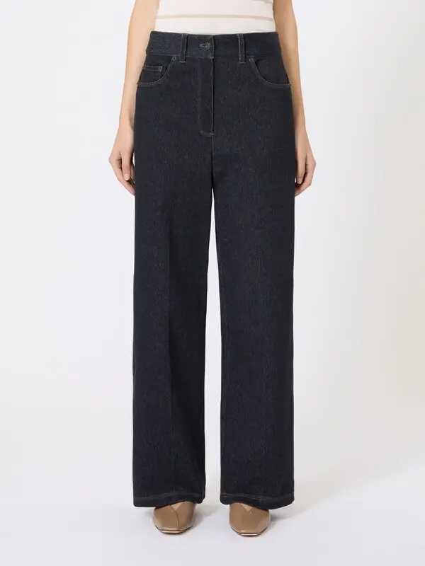 Max Mara Denim-effect Jersey Trousers