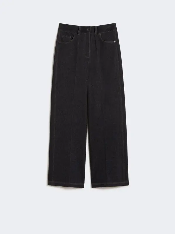 Max Mara Denim-effect Jersey Trousers