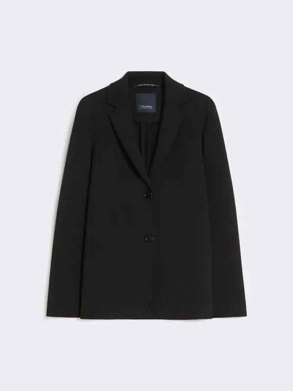 Max Mara Single-breasted Scuba Jersey Jacket