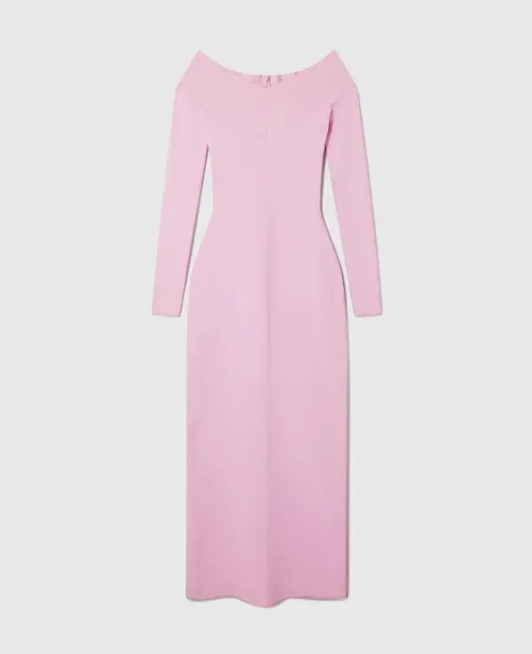 Stella McCartney Compact Knit Long-sleeve Dress - Pink