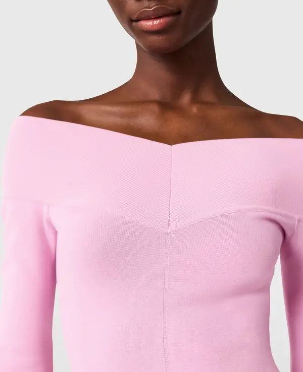 Stella McCartney Compact Knit Long-sleeve Dress