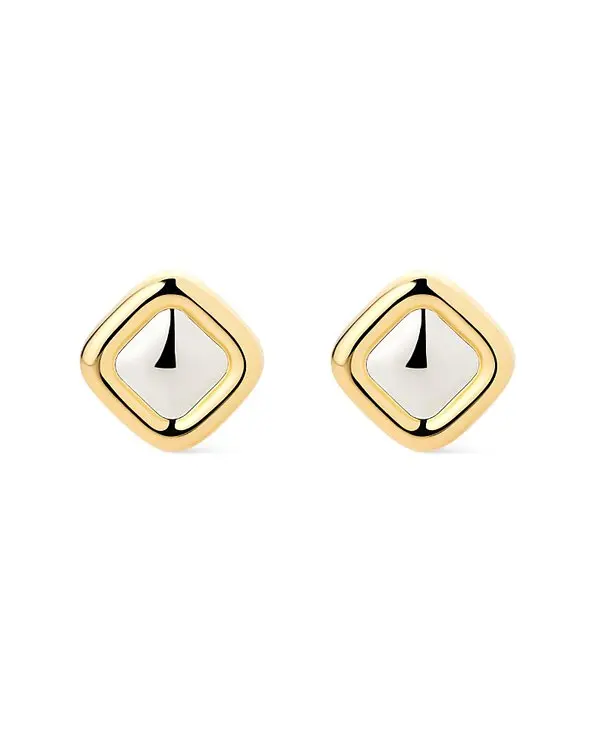 ANA LUISA Clara Two Tone Stud Earrings - Two-tone