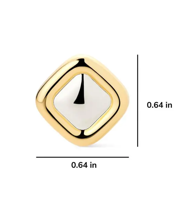 ANA LUISA Clara Two Tone Stud Earrings - Two-tone