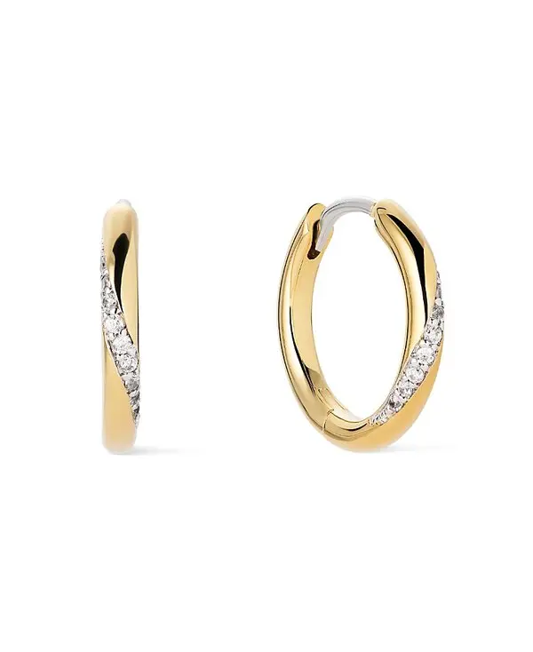 ANA LUISA Kira Slim Hoop Earrings - Gold