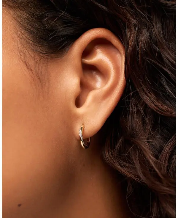 ANA LUISA Kira Slim Hoop Earrings