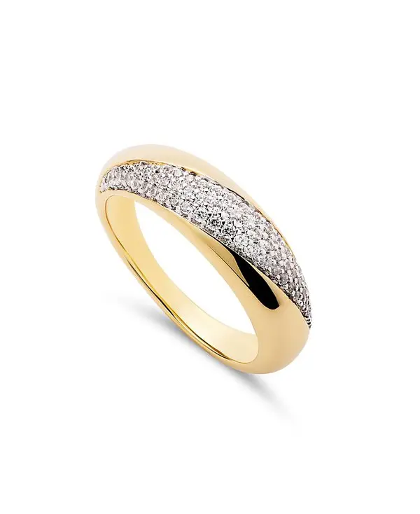 ANA LUISA Kira Dome Band Ring - Gold