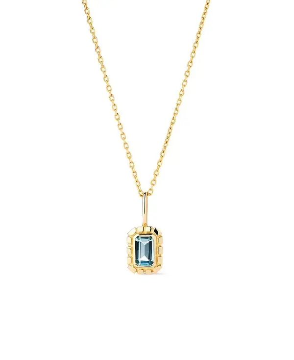 ANA LUISA Heirloom Charm Necklace - Blue Topaz
