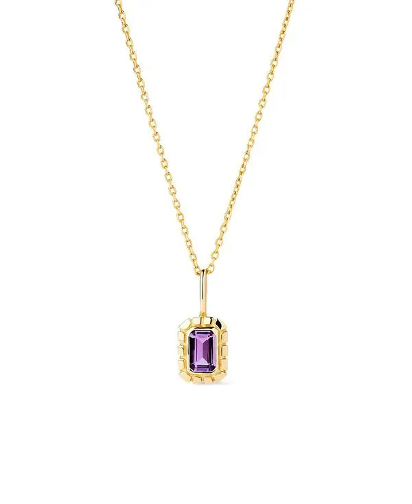 ANA LUISA Heirloom Charm Necklace - Pink Amethyst