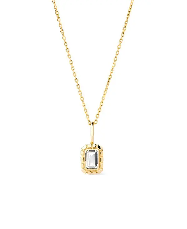 ANA LUISA Heirloom Charm Necklace - White Sapphire