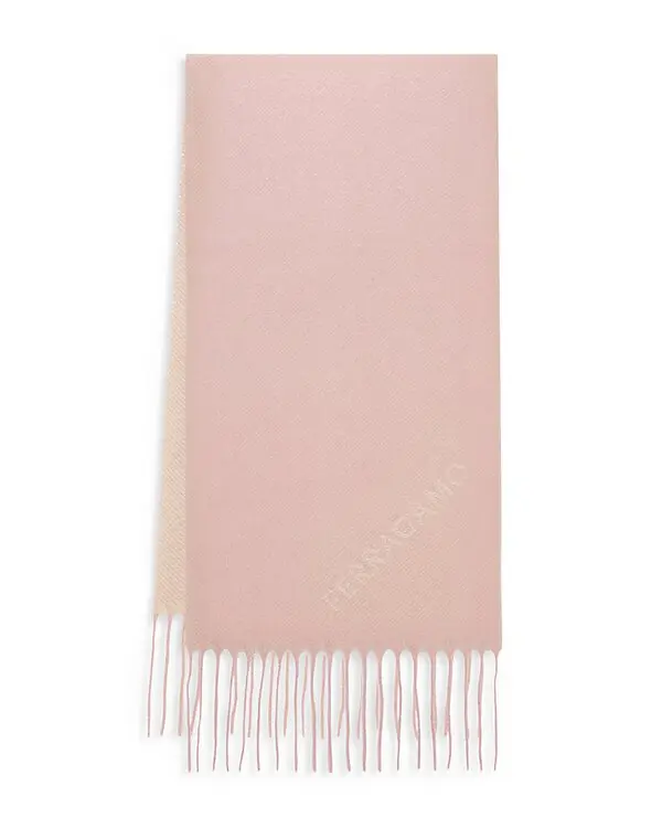 FERRAGAMO Jacquard Scarf - Light Pink