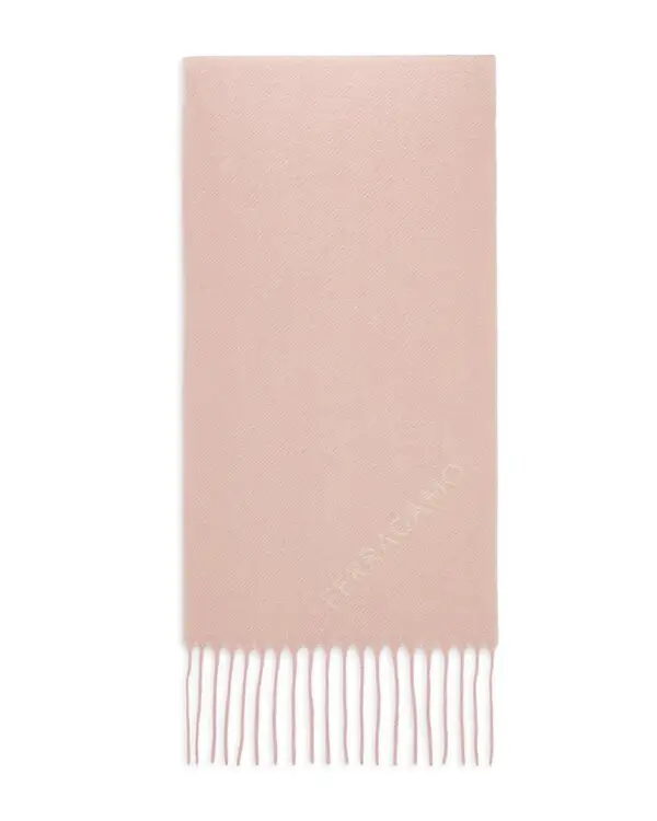 FERRAGAMO Jacquard Scarf - Light Pink