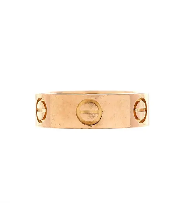 CARTIER Love Band Ring 18k - K Rose Gold