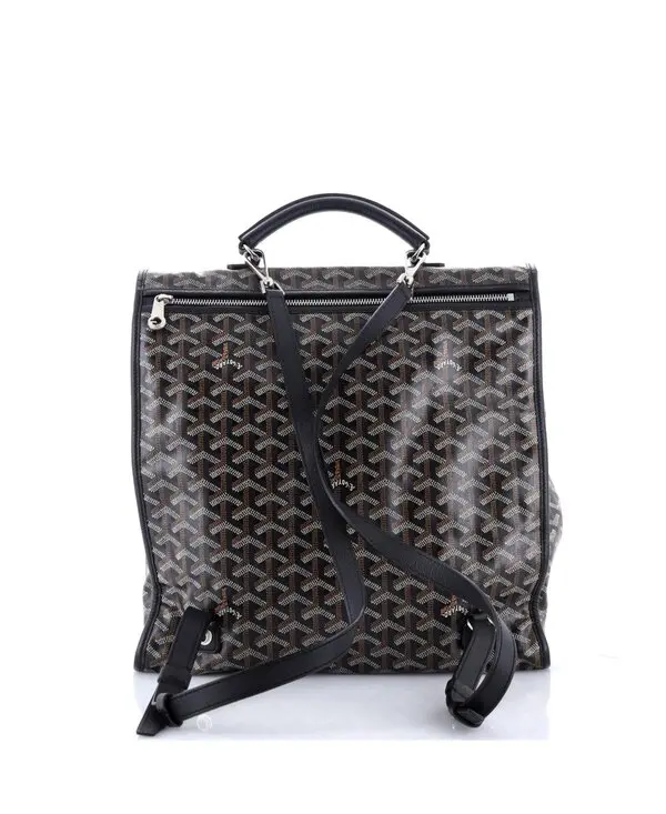 Goyard Saint Leger Briefcase Backpack Coated Canvas