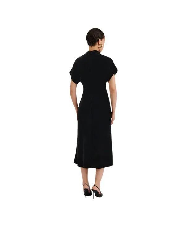 knee length dresses for ladies Alivia Midi Dress-Champagne – The Pearl Pagoda