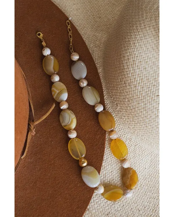 Anni Lu Multi Stone All Around Collar Necklace