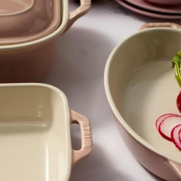 STAUB Ceramics 4-pc Mixed Baking Dish Set - Pink