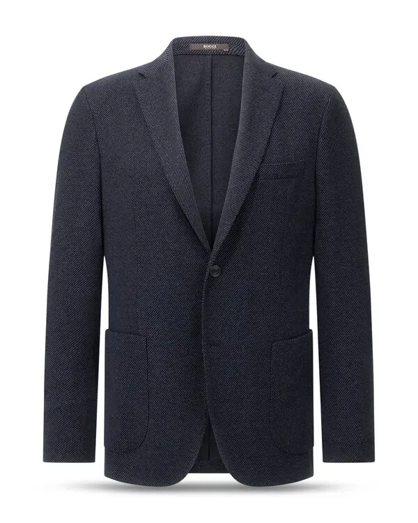 Boggi Milano Cotton Blend Blazer - Blue