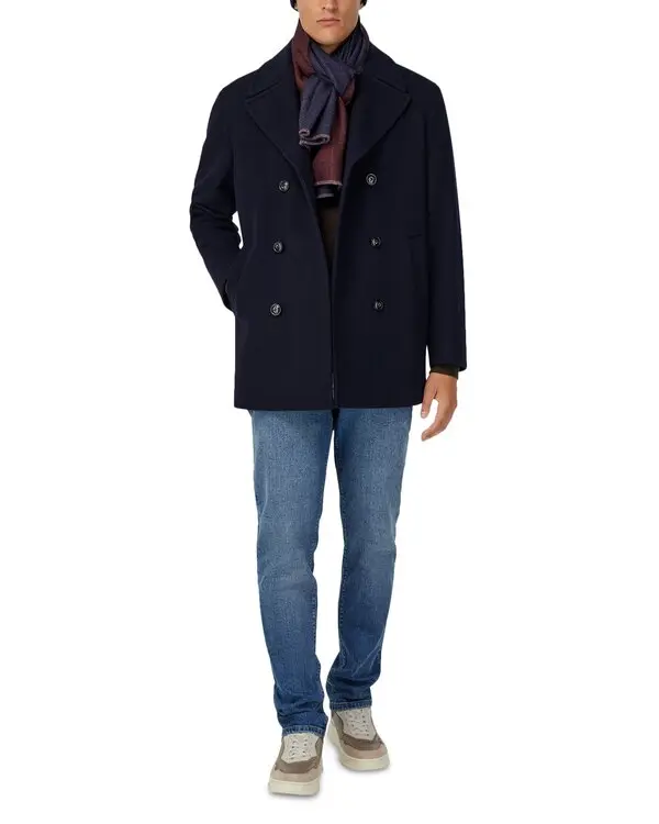 Boggi Milano Wool Peacoat