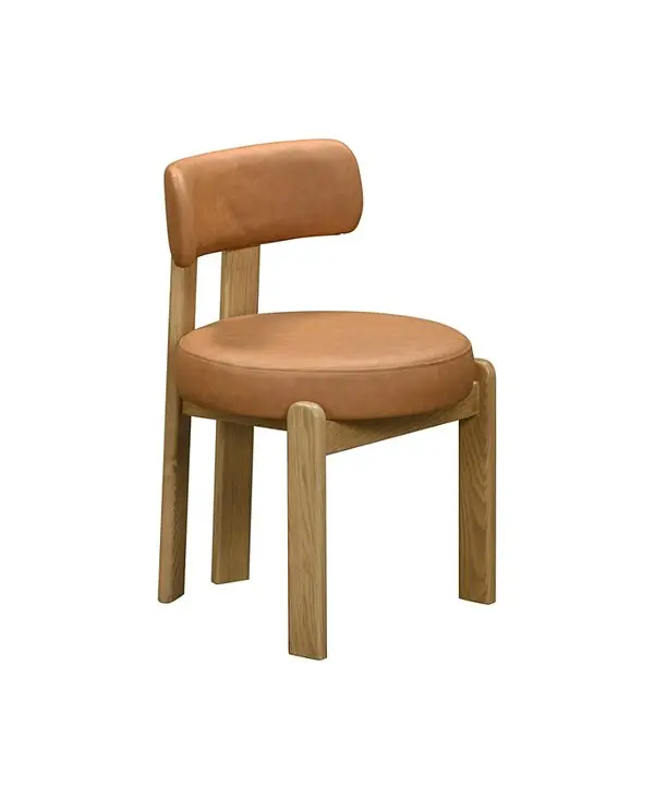TOV FURNITURE Odessa Faux Leather Dining Chair - Brown