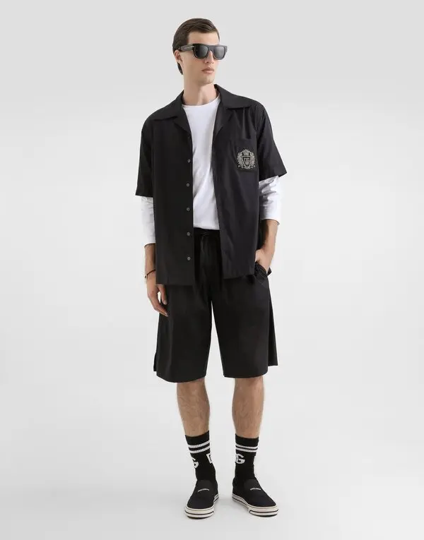 Dolce & Gabbana Cotton Bermuda Shorts - Black
