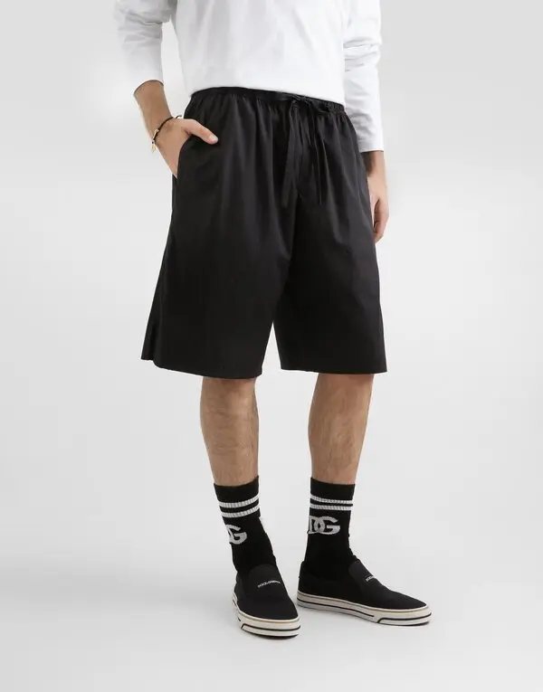 Dolce & Gabbana Cotton Bermuda Shorts - Black