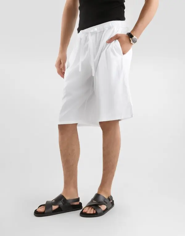 Dolce & Gabbana Cotton Bermuda Shorts - White