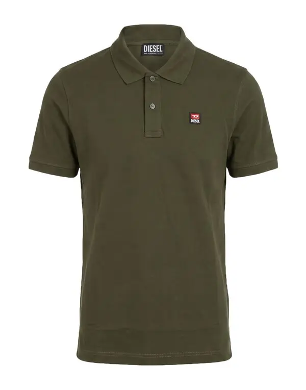 DIESEL® Polo Shirt Size Cotton, Elastane - Green