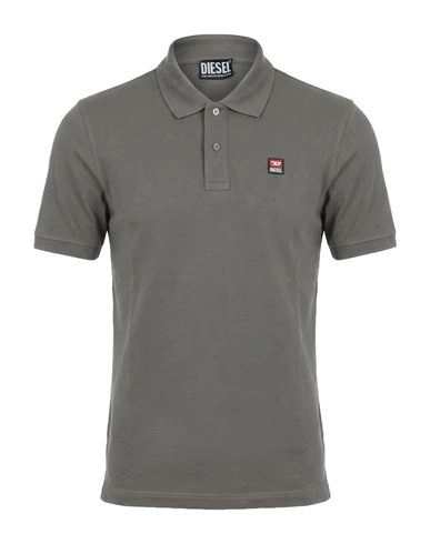 DIESEL® Polo Shirt Military Size Cotton, Elastane - Grey