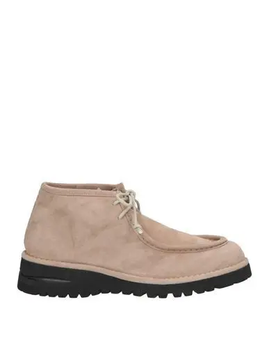Giorgio Armani Leather Ankle Boots - Sand